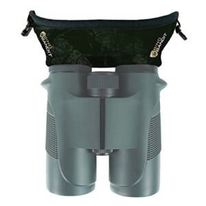 slicker bino bandit – blocks glare, improves visual acuity and reduces eye fatigue. fits all binoculars. (stealth olive)