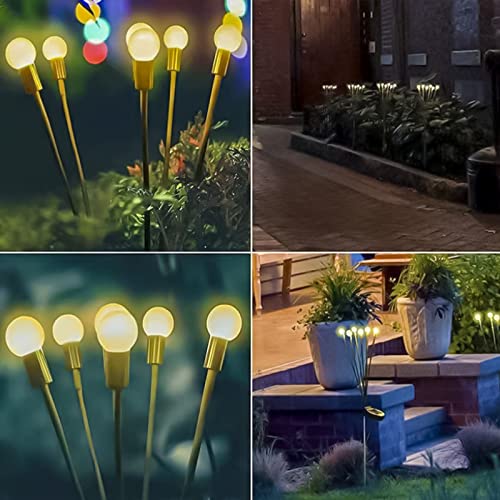 waitmin Firefly Lights Solar Outdoor - Solar Garden Lights, Solar Swaying Light, Decorative Solar Lights Yard Patio Pathway Decoration, Warm White (2 Pack)