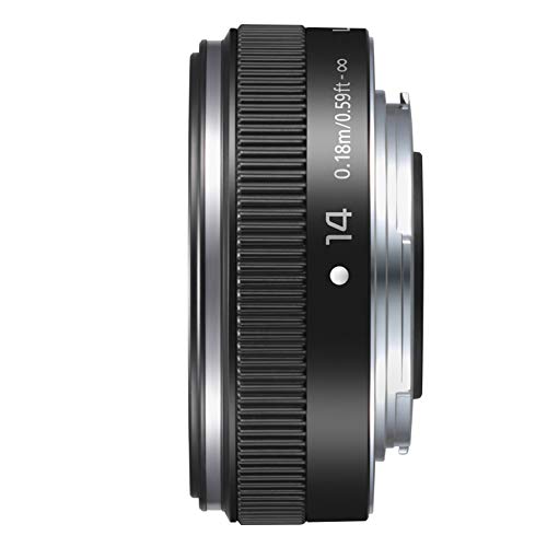 Panasonic LUMIX G Lens, 14mm, F2.5 II ASPH., Mirrorless Micro Four Thirds, H-H014AK (USA BLACK)