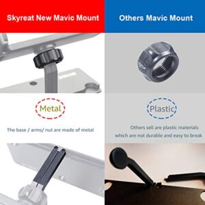 Skyreat Mavic Mini Air Pro Foldable Aluminum Metal 4-11" Ipad Tablet Mount Holder for DJI Mavic 2 Pro,Zoom/Mavic Pro/Mavic Air,Spark Accessories Remote Controller