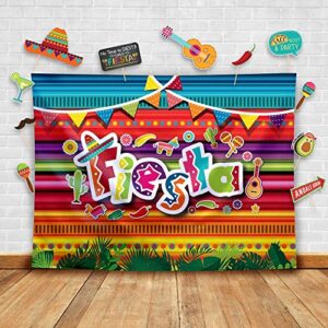 fiesta theme photography backdrop & studio props kit, cinco de mayo party decorations, mexican photo booth background for pictures, summer pool mexicana birthday party supplies