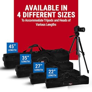 VidPro 35 inch Tripod Carrying Case with Strap for Bogen-Manfrotto, Sunpak, Vanguard, Slik, Giottos and Gitzo Tripods