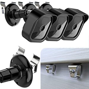 blink outdoor vinyl siding mount with waterproof case, no-hole needed mounting bracket and full weather proof cover for all-new blink outdoor security camera system(3 pack)