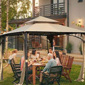 Ontheway 10FT x 10FT Replacement Canopy roof, Model L-GZ136PST for Target Madaga Gazebo