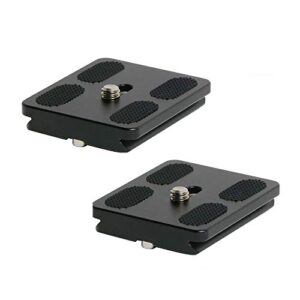 harwerrel 50mm quick release plate fits arca-swiss standard for camera tripod ballhead (pack of 2)