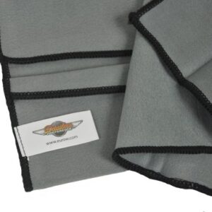 Eurow Microfiber Screen Cleaning Cloths for Electronics and Glasses, Gray, 2 Pack