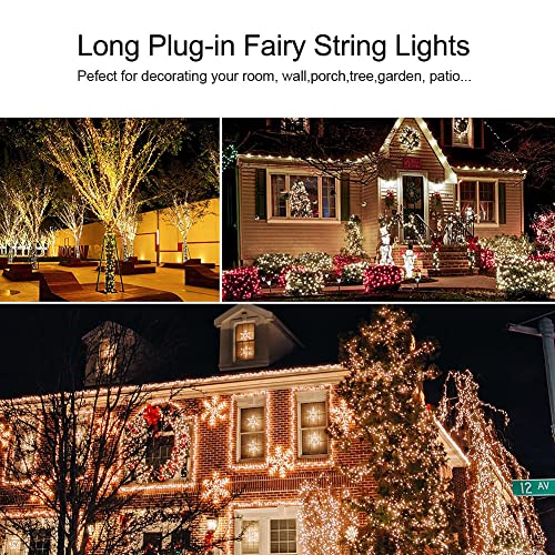 RESNICE LED Fairy String Lights 660FT 2000 LEDs Long Outside Indoor Plug In String Lights Waterproof Remote Control for Living Bed Room, Backyard, Patio, Garden, Porch, Wedding or Christmas