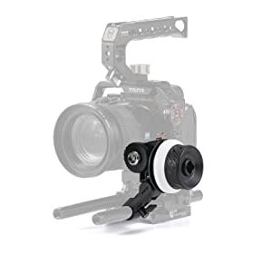 Tilta Tiltaing Pocket Follow Focus | Pull Focus on DSLR, Mirrorless, and Compact Cine Lenses | A/B Stops | Includes 15mm Rod & Rod Holder Mount | FF-T07