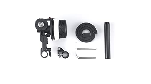 Tilta Tiltaing Pocket Follow Focus | Pull Focus on DSLR, Mirrorless, and Compact Cine Lenses | A/B Stops | Includes 15mm Rod & Rod Holder Mount | FF-T07