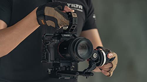 Tilta Tiltaing Pocket Follow Focus | Pull Focus on DSLR, Mirrorless, and Compact Cine Lenses | A/B Stops | Includes 15mm Rod & Rod Holder Mount | FF-T07