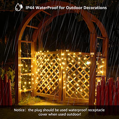 Led Christmas Net Lights Outdoor Christmas Decorations Lights 120Led 6.2ftx4.4ft, Connectable Outdoor Indoor Fairy Mesh String Lights for Party, Holiday, Wedding, Tree, Bushes Decorations (WarmWhite)