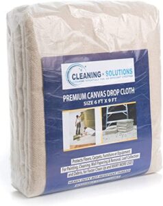 simpli-magic 79052 heavy duty multi purpose canvas drop cloth, 6x9-foot, natural