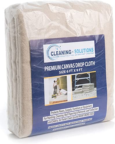 Simpli-Magic 79052 Heavy Duty Multi Purpose Canvas Drop Cloth, 6X9-Foot, Natural