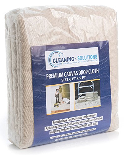 Simpli-Magic 79052 Heavy Duty Multi Purpose Canvas Drop Cloth, 6X9-Foot, Natural