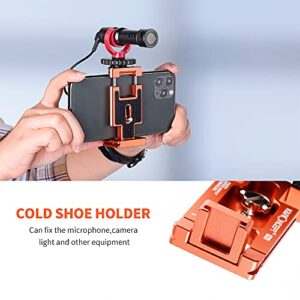 K&F Concept Aluminum Alloy Quick Release Plate with 1/4 Inch Screw for Camera, Cage, Cellphone etc (Orange)