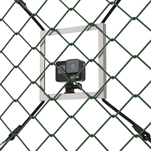 Action Camera Backstop Fence Mount for GoPro Smartphones, Ideal Backstop Camera Fence Mount for Recording Baseball,Softball and Tennis Games (2 in 1)