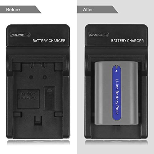 NP-FH50 Battery Charger for Sony NP-FP30, NP-FP40, NP-FP50, NP-FP60, NP-FP70, NP-FP90, NP-FH30, NP-FH40, NP-FH60, NP-FH70, NP-FH100, NP-FV30, NP-FV40, NP-FV50, NP-FV60, NP-FV70, NP-FV100, NP-FV120