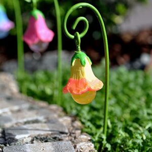 Miniature Fairy Garden Glow In The Dark Glow Flowers Set of 3