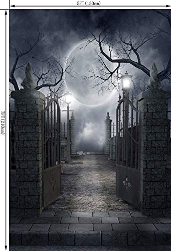 OUYIDA 5X7FT Halloween Theme Pictorial Cloth Customized Photography Backdrop Background Studio Prop TP17A