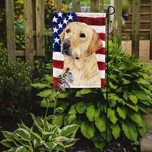 Caroline's Treasures SC9018GF USA American Flag with Labrador Flag Garden Size, Garden Size, multicolor