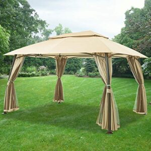 Garden Winds Replacement Canopy Top Cover for Barton 10 x 13 Gazebo - Riplock 350