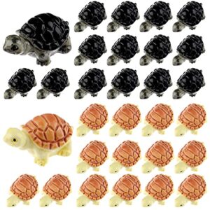 40 pcs multicolor sea turtle figures miniature sea turtles ocean animal figurines for moss micro landscape diy fairy garden office home fish tank birthday party favor decorations