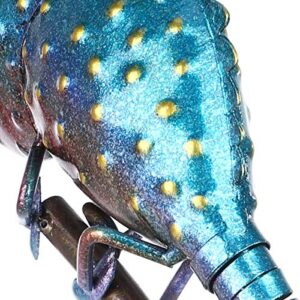 Tooarts Metal Chameleon Sculpture Wild Animal Figurine Indoor Outdoor Decoration Yard Statue for Home and Fairy Garden Decor