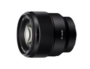 sony sel85f18 85mm f/1.8-22 medium-telephoto fixed prime camera lens, black