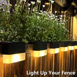 GOODFOEVER Solar Deck Lights 16 Pack Fence Post Lights Waterproof LED Solar Lights for Stairs, Fence, Deck, Garden, Patio Yard, Porch and Step