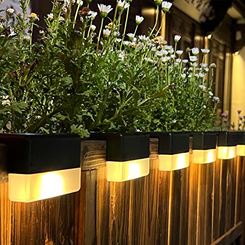 GOODFOEVER Solar Deck Lights 16 Pack Fence Post Lights Waterproof LED Solar Lights for Stairs, Fence, Deck, Garden, Patio Yard, Porch and Step