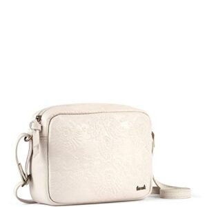 The Sak womens De Young Leather Camera Bag, Stone Floral Embossed, One Size US