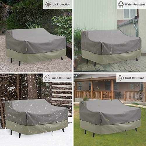 KylinLucky Patio Furniture Covers Waterproof, 3-Seater Sofa Covers - Outdoor Furniture Covers Fits up to 104 x 40 x 35 inches