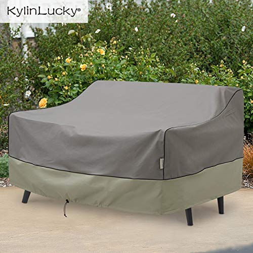 KylinLucky Patio Furniture Covers Waterproof, 3-Seater Sofa Covers - Outdoor Furniture Covers Fits up to 104 x 40 x 35 inches