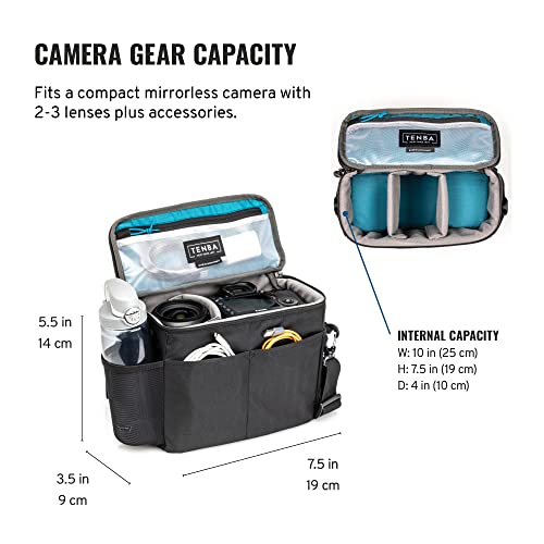 Tenba BYOB 10 Camera Insert - Turns any bag into a camera bag for DSLR and Mirrorless cameras and lenses – Black (636-630)