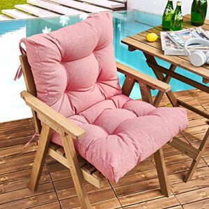 BLISSWALK Outdoor Chair Cushion, Tufted Outdoor Cushion Seat and Back,All Weather Patio Furniture Cushion,40"x20"