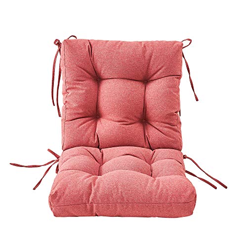 BLISSWALK Outdoor Chair Cushion, Tufted Outdoor Cushion Seat and Back,All Weather Patio Furniture Cushion,40"x20"