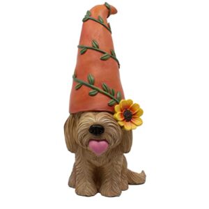 original doodle gnome – garden gnomes outdoor dog statue, garden décor, cute garden sculptures & statues