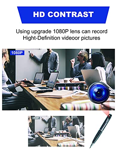 Professional Hd 1080p indoor spy Camera Pen Portable Camera 32g Extra Long Standby Classroom Learning Office Meeting (Extra high Speed 32g Memory Card)