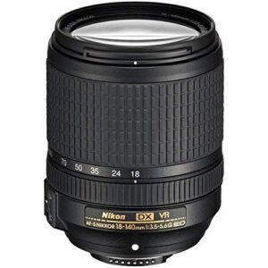 Nikon AF-S DX NIKKOR 18-140mm f/3.5-5.6G ED Vibration Reduction Zoom Lens with Auto Focus for Nikon DSLR Cameras (Renewed)