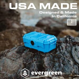 Evergreen 57 Waterproof Dry Box Protective Case - Travel Safe/Mil Spec/USA Made - for Cameras, Phones, Ammo Can, Camping, Hiking, Boating, Water Sports, Knives, & Survival (Black)