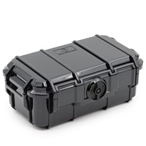 Evergreen 57 Waterproof Dry Box Protective Case - Travel Safe/Mil Spec/USA Made - for Cameras, Phones, Ammo Can, Camping, Hiking, Boating, Water Sports, Knives, & Survival (Black)