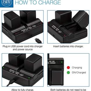 BM BP809 BP819 BP820 BP827 BP828 Dual Bay Battery Charger for Canon Vixia HF G70 HF G50 HF G60 XA40 XA45 XA50 XA55 HF G21 HFG30 HFG40 HG21 XA10 XA11 XA15 XA20 XA25 XA60 XA65 XA70 XA75 XF400 XF405