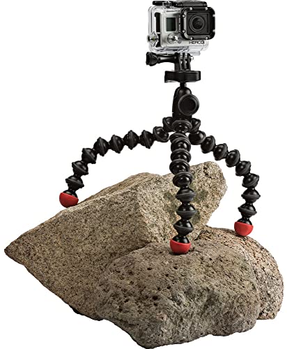 JOBY GorillaPod Action Video Tripod (Black and Red)- A Strong, Flexible, Lightweight Tripod for GoPro HERO6 Black, GoPro HERO5 Black, GoPro HERO5 Session, Contour and Sony Action Cam