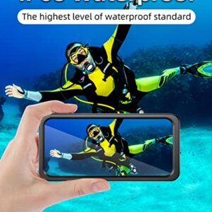 WIFORT iPhone 11 Pro Waterproof Case Built-in Screen Protector Water Resistant Cover Protective Drop Protection Hard, Shockproof Full Body Defender Tough Military Grade - 5.8" Black