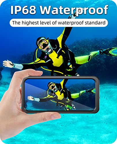 WIFORT iPhone 11 Pro Waterproof Case Built-in Screen Protector Water Resistant Cover Protective Drop Protection Hard, Shockproof Full Body Defender Tough Military Grade - 5.8" Black