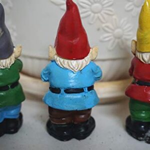 MUAMAX Miniature Gnome Figurines Set of 3 Small Gnomes Sets for Fairy Gardens Gnomes Gifts Gnome Garden Accessories