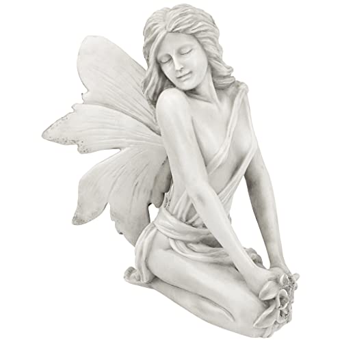 Design Toscano PD1549 The Enchanted Garden Fairies Colleen Statue,antique stone