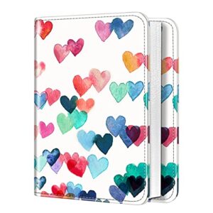 fintie mini photo album for 3-inch film – 104 pockets album for fujifilm instax mini 11/12/40/evo instant camera & mini link 2 printer, raining hearts