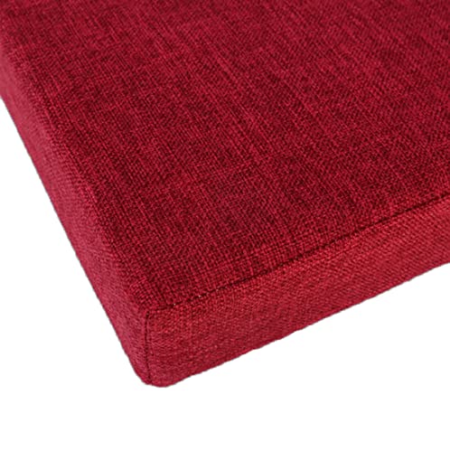 MYLSMPLE Bench Cushion Chair Pad Outdoor Bench/Swing Cushion Slip Cover Water Resisitant UV Protection Indoor Patio Furniture Cushion Cover with Zipper Replacement Cover (36"X18"X2", Red)