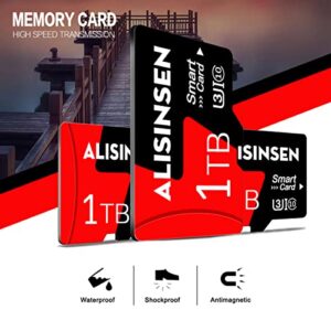 Micro SD Cards 1TB with SD Card Adapter Memory Card High Speed 1TB Card Class 10 for Android Smartphone Digital Camera Tablet and Drone